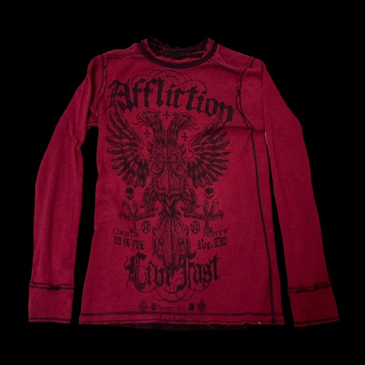 GRAIL AFFLICTION REVERSIBLE THERMAL Craziest designs... - Depop