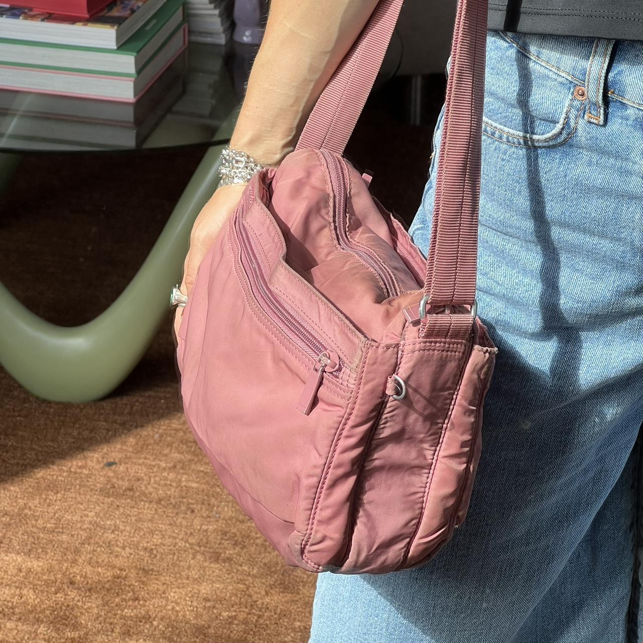 Vintage Y2K pink HEDGREN utility shoulder bag with... - Depop