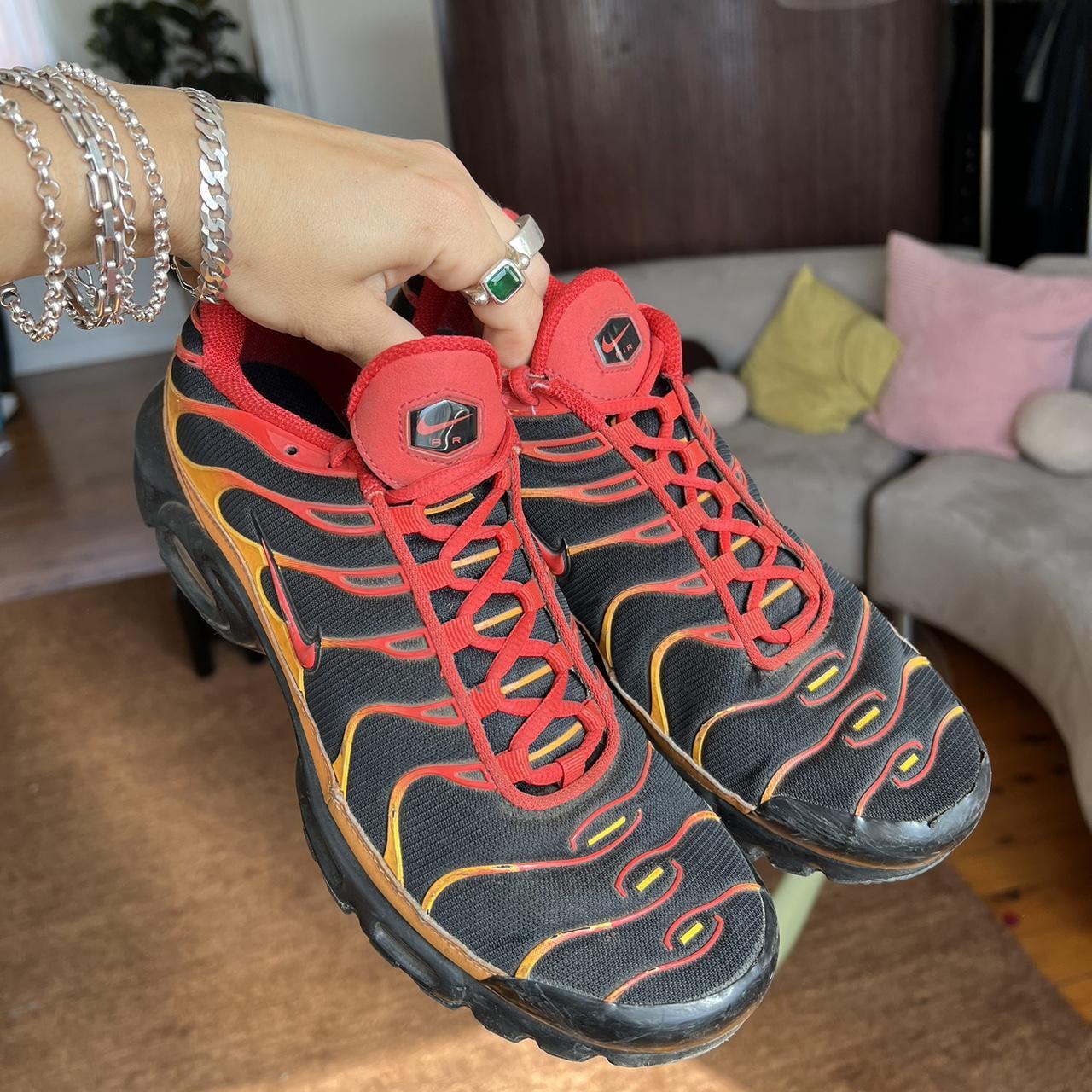 On fire - vintage NIKE TNS in flame 🔥 red and orange... - Depop