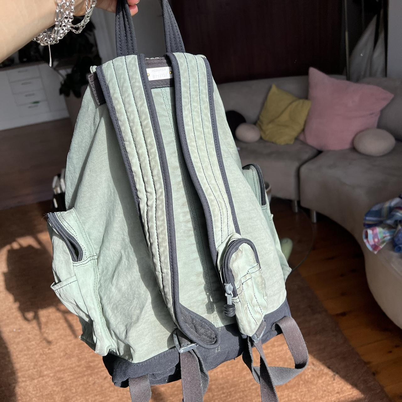 Mint green vintage HEDGREN backpack with lots of straps - Depop