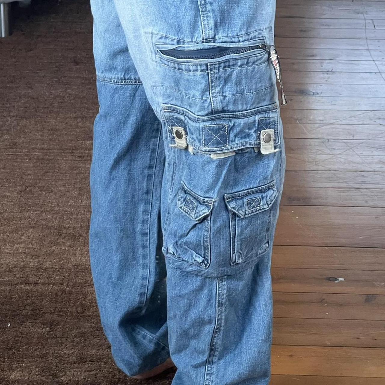 The most incredible vintage denim overalls - baggy... - Depop