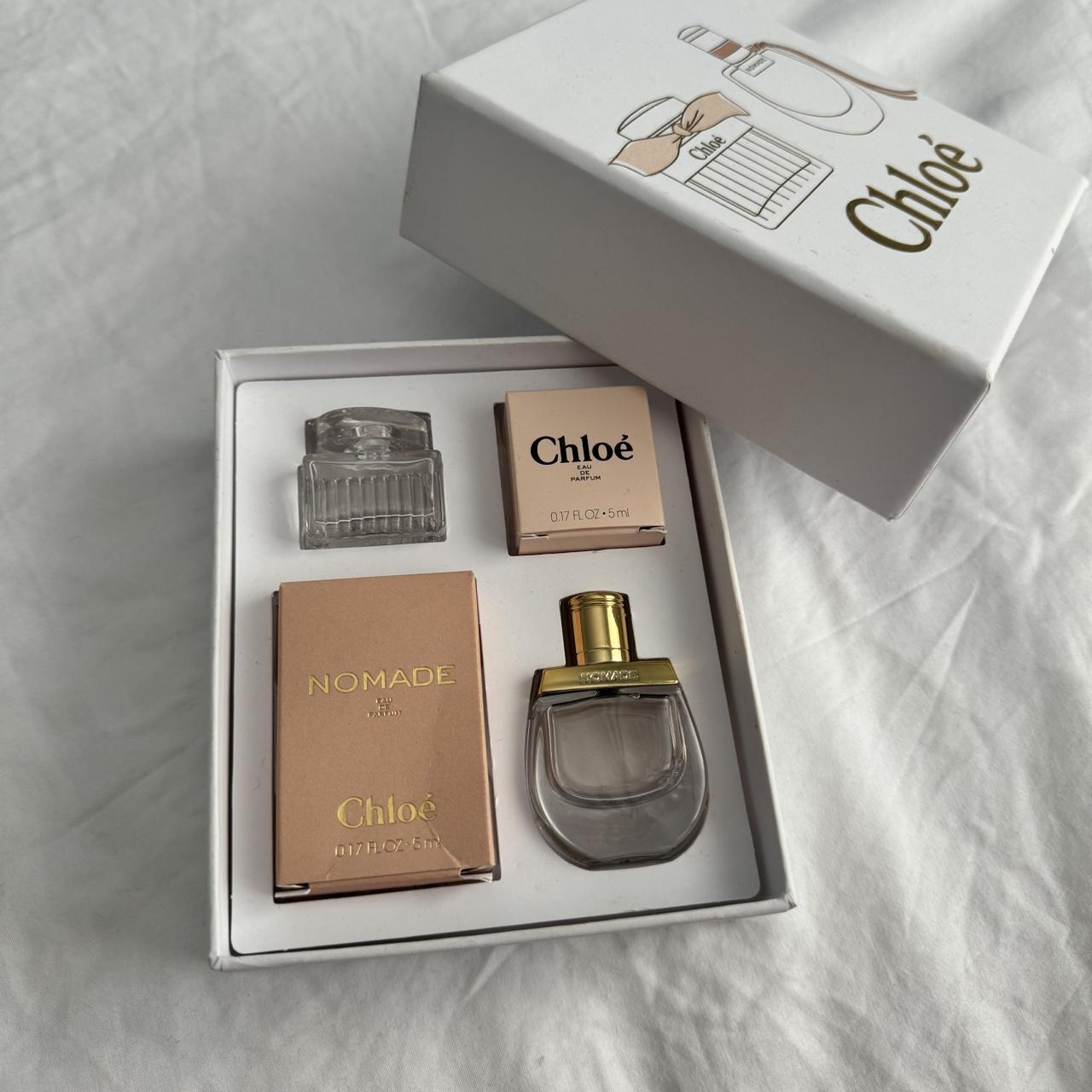 Chloe mini perfume set Nomade and Chloe eu de... - Depop