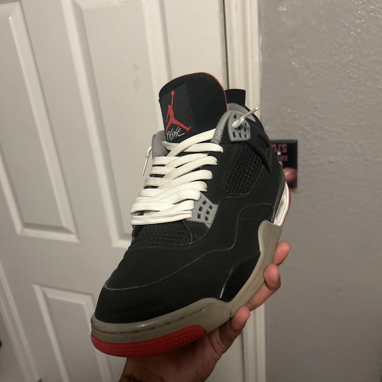 Jordan bred 4s - Depop