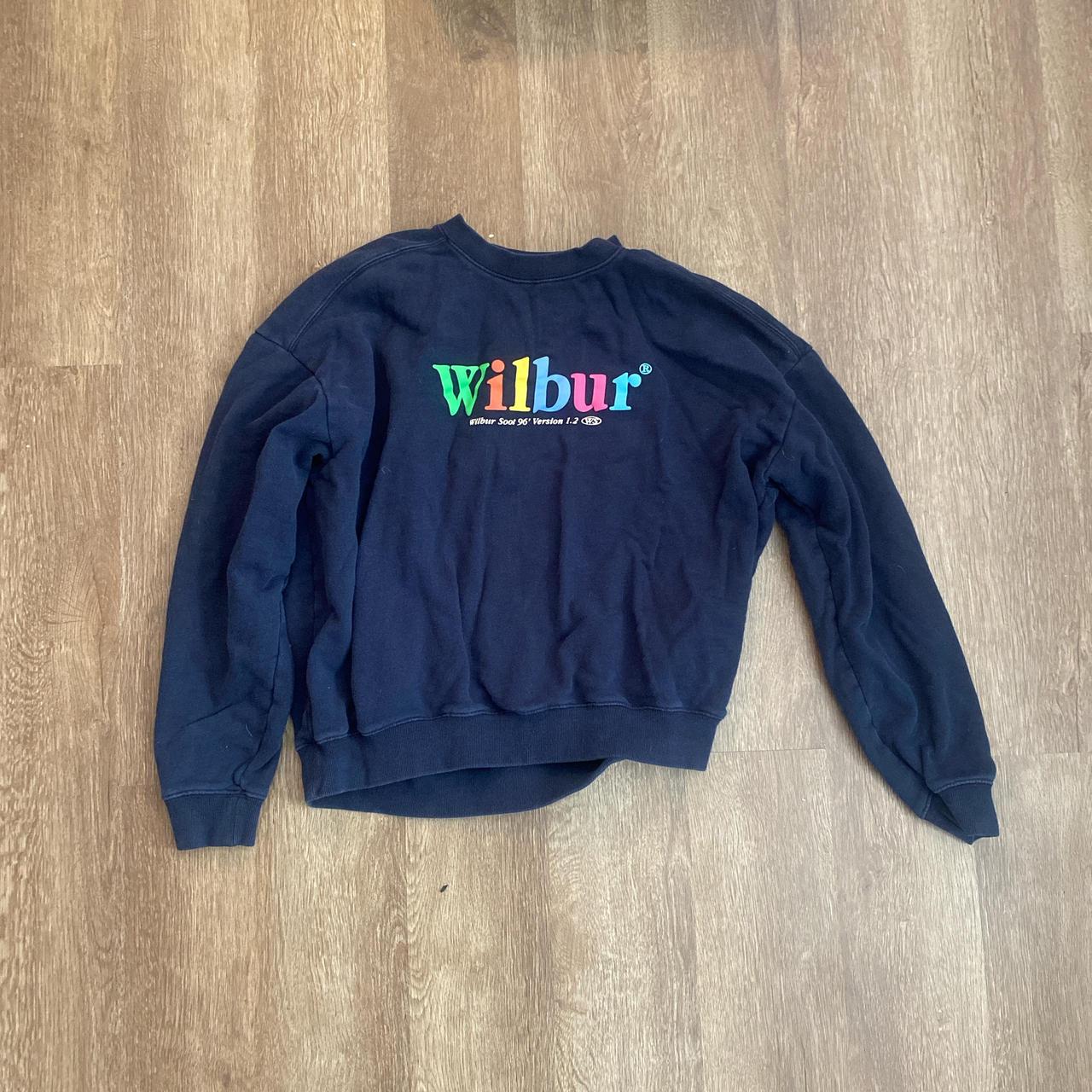 wilbur soot navy blue crewneck size large - Depop