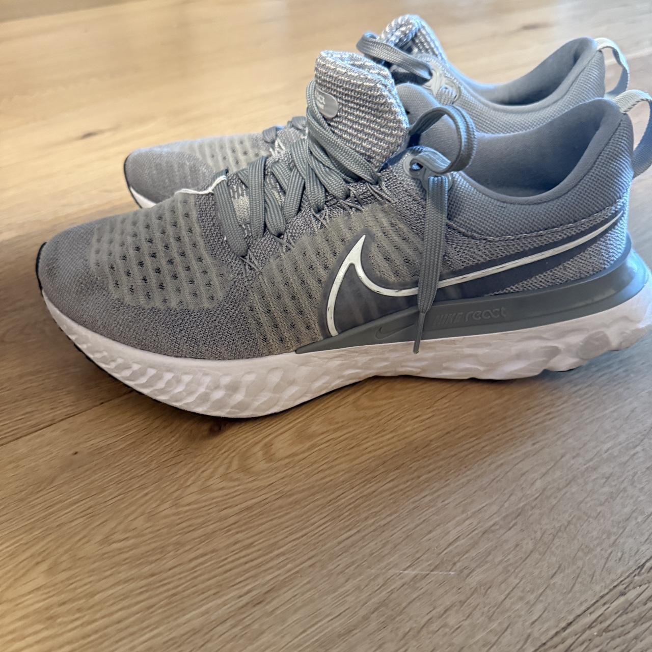 Grey Nike React Infinity Flyknit 2 trainers #running | Depop