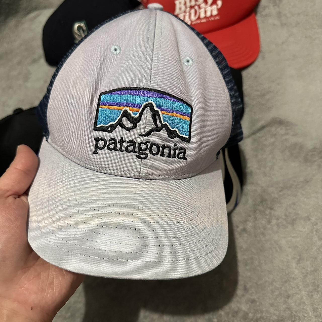 Patagonia hat Brim looks like to have gotten bleach... - Depop