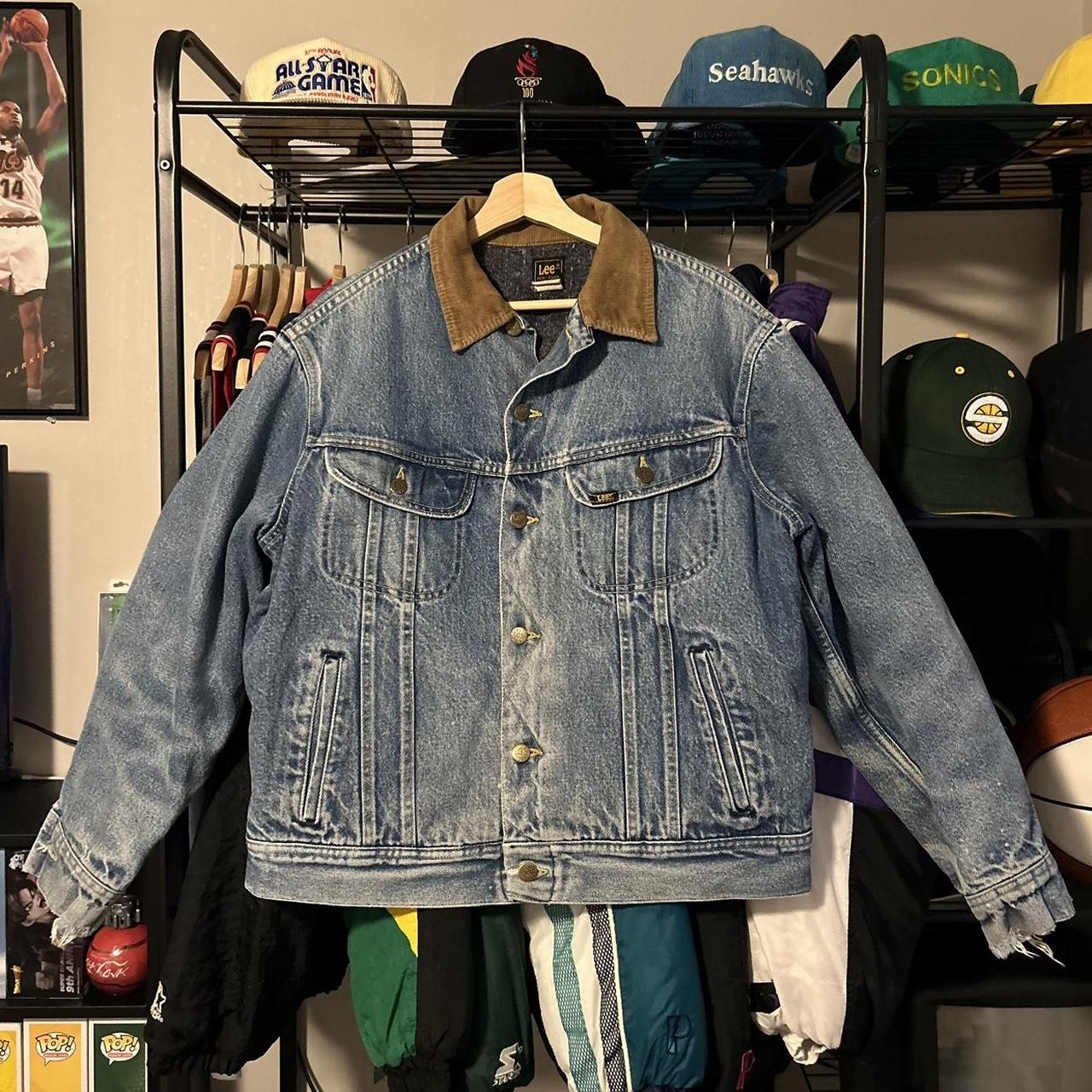 Vintage Lee Denim Jacket Blanket Lined Trucker... - Depop