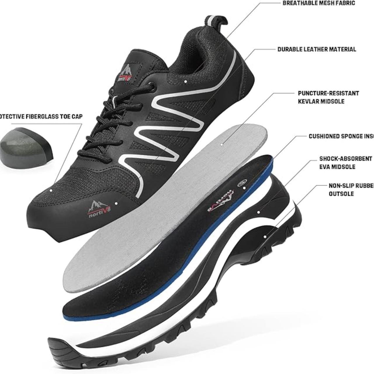 Nortiv8 Mens safety boots / trainers Fiberglass tow... - Depop