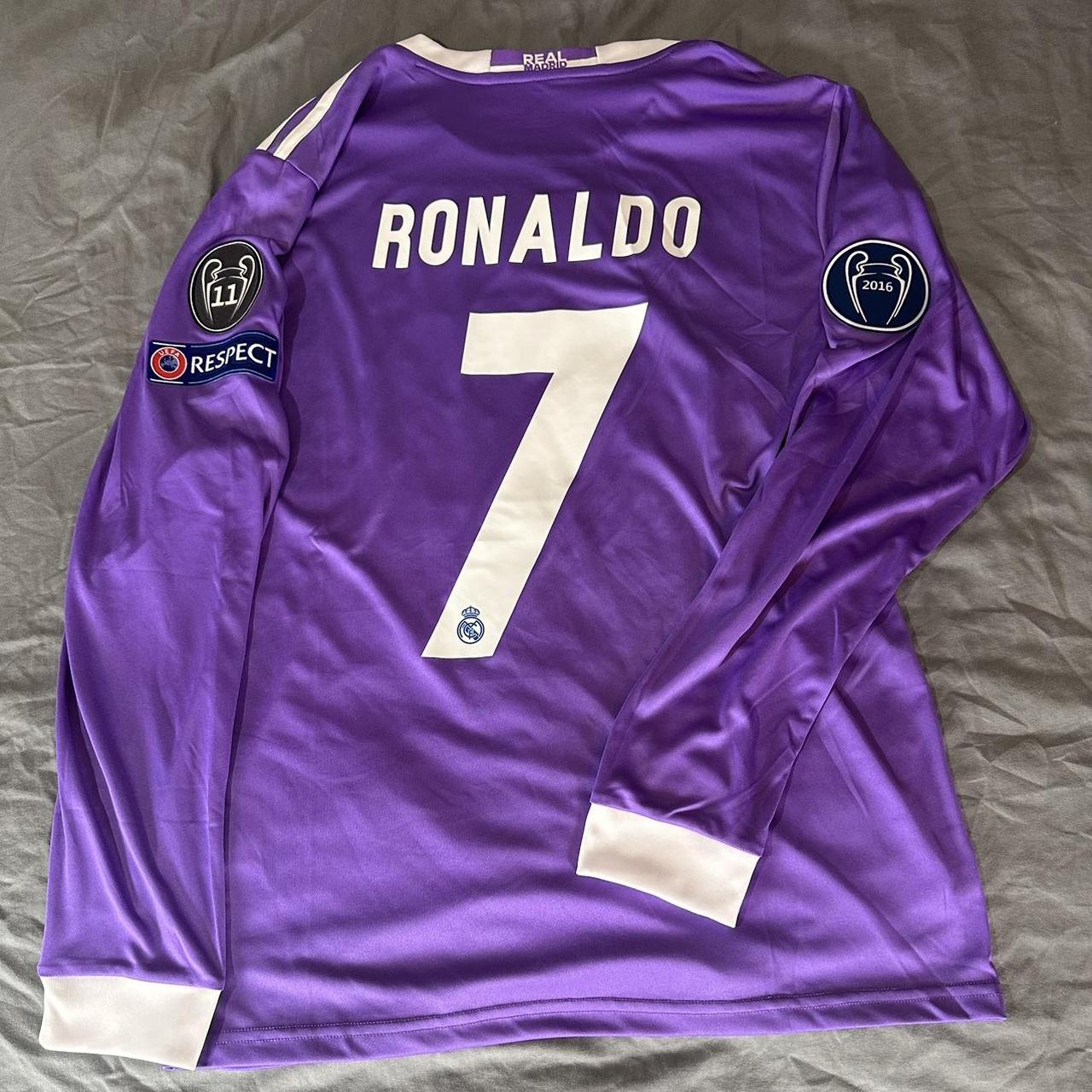 Real Madrid Ronaldo UCL Final 16/17 Away Jersey - Depop