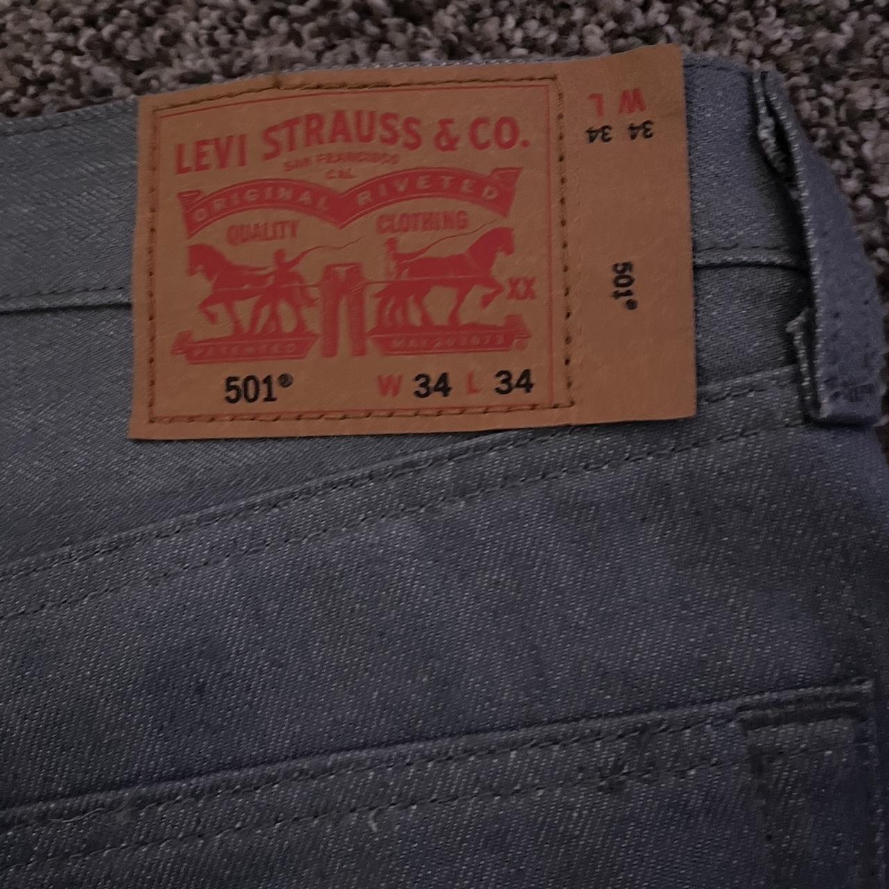 Levi Jeans Grey 501s 34/34 Never Worn Fast Shipping 🚚🚚 - Depop