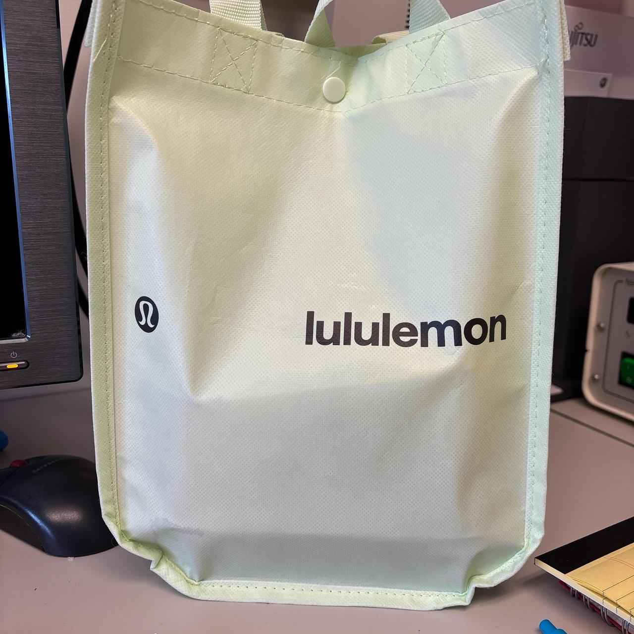 Brand new limited edition Lululemon reusable bag Lime | Depop