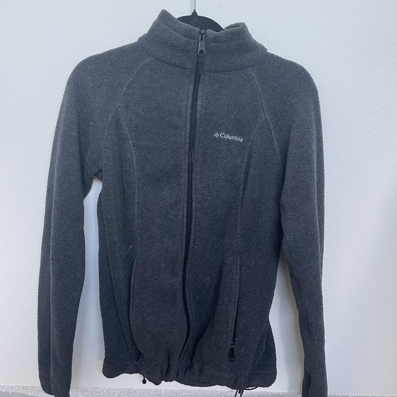 Fuzzy Colombia no hood full zip - Depop