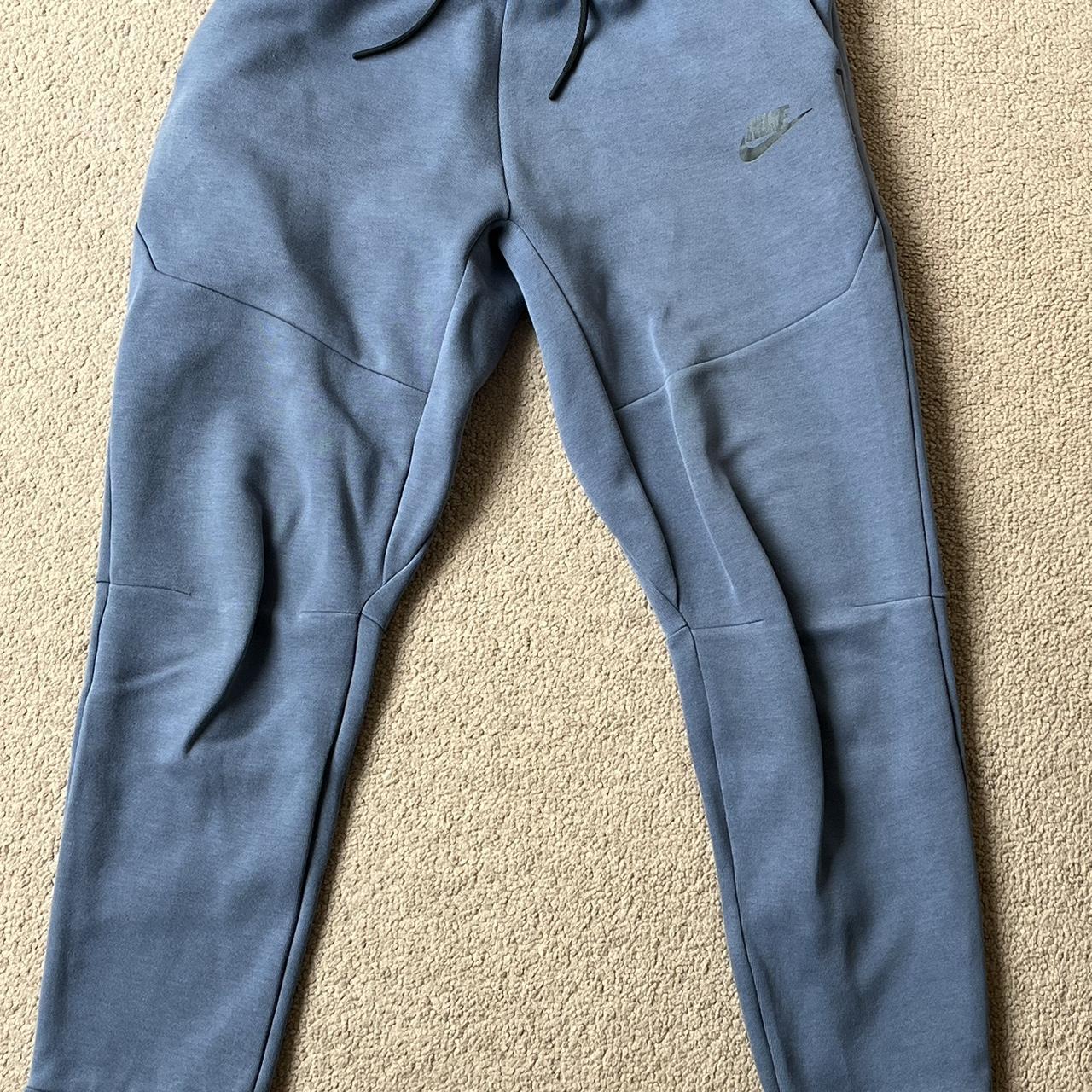 Full Nike tech fleece blue and black tracksuit... - Depop
