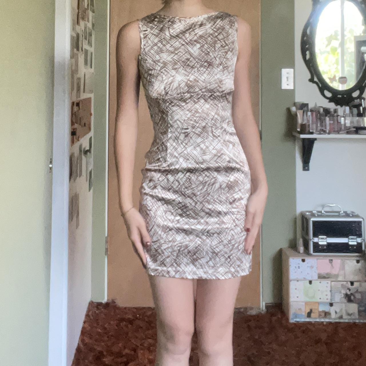 Vintage bcbg 90s bodycon dress with the coolest... - Depop