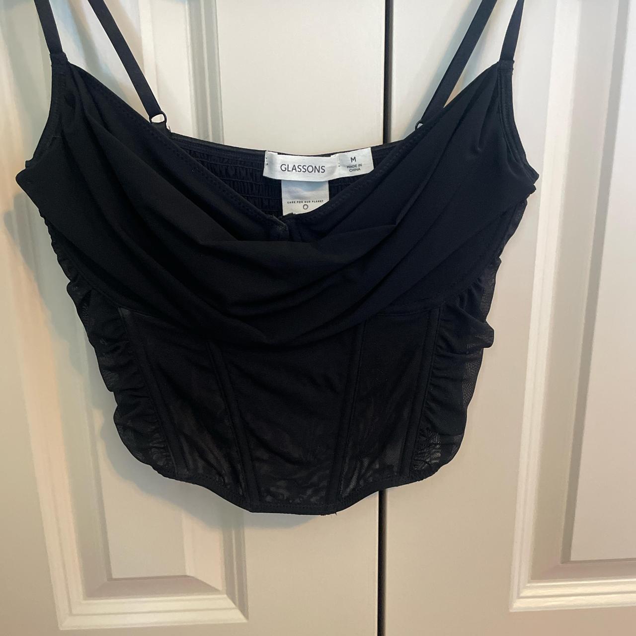 Glassons cowl neck corset top - Depop