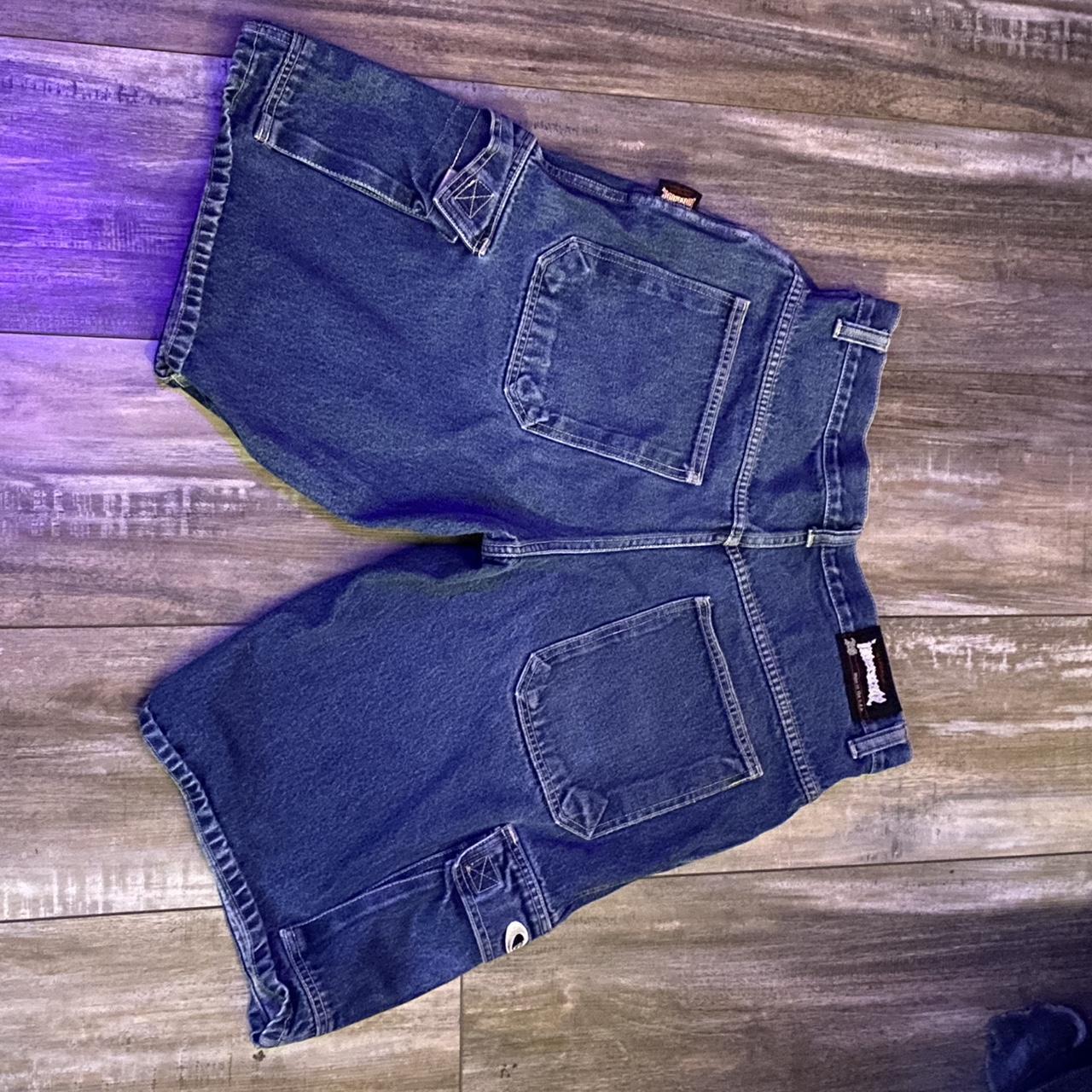 Interstate denim shorts - baggy fit, wide leg style... | Depop