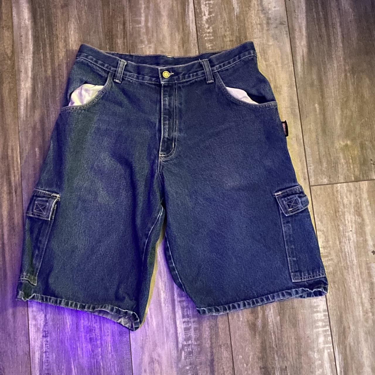 Interstate denim shorts - baggy fit, wide leg style... | Depop