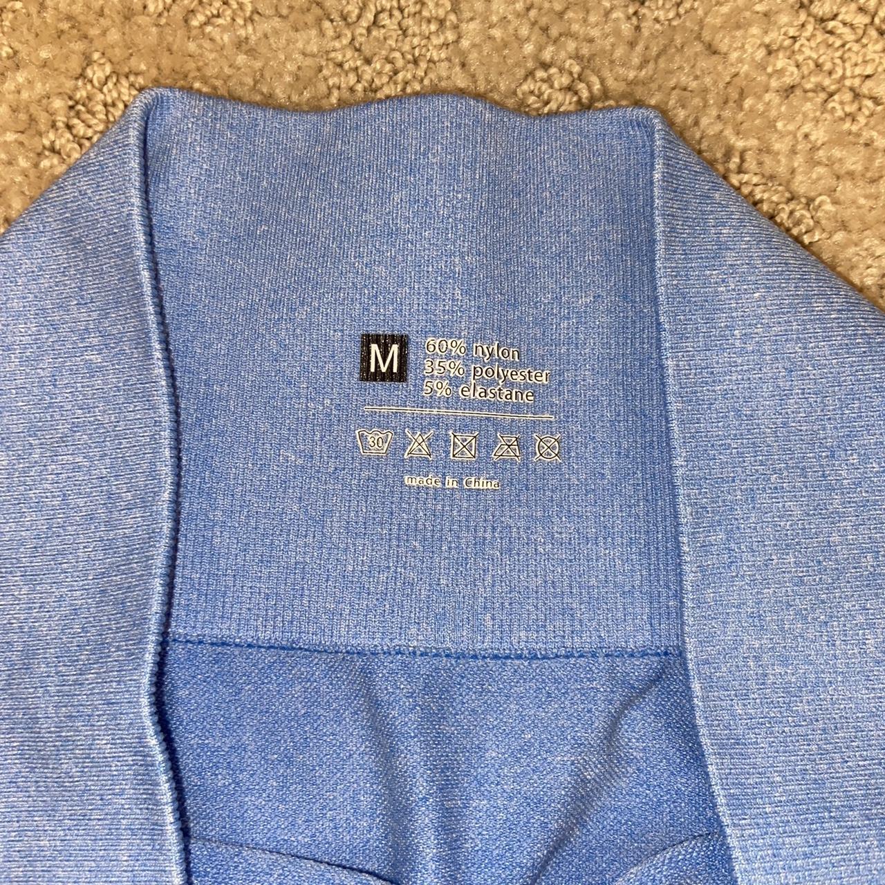 amazon blue gym set no flaws worn once thick quality - Depop