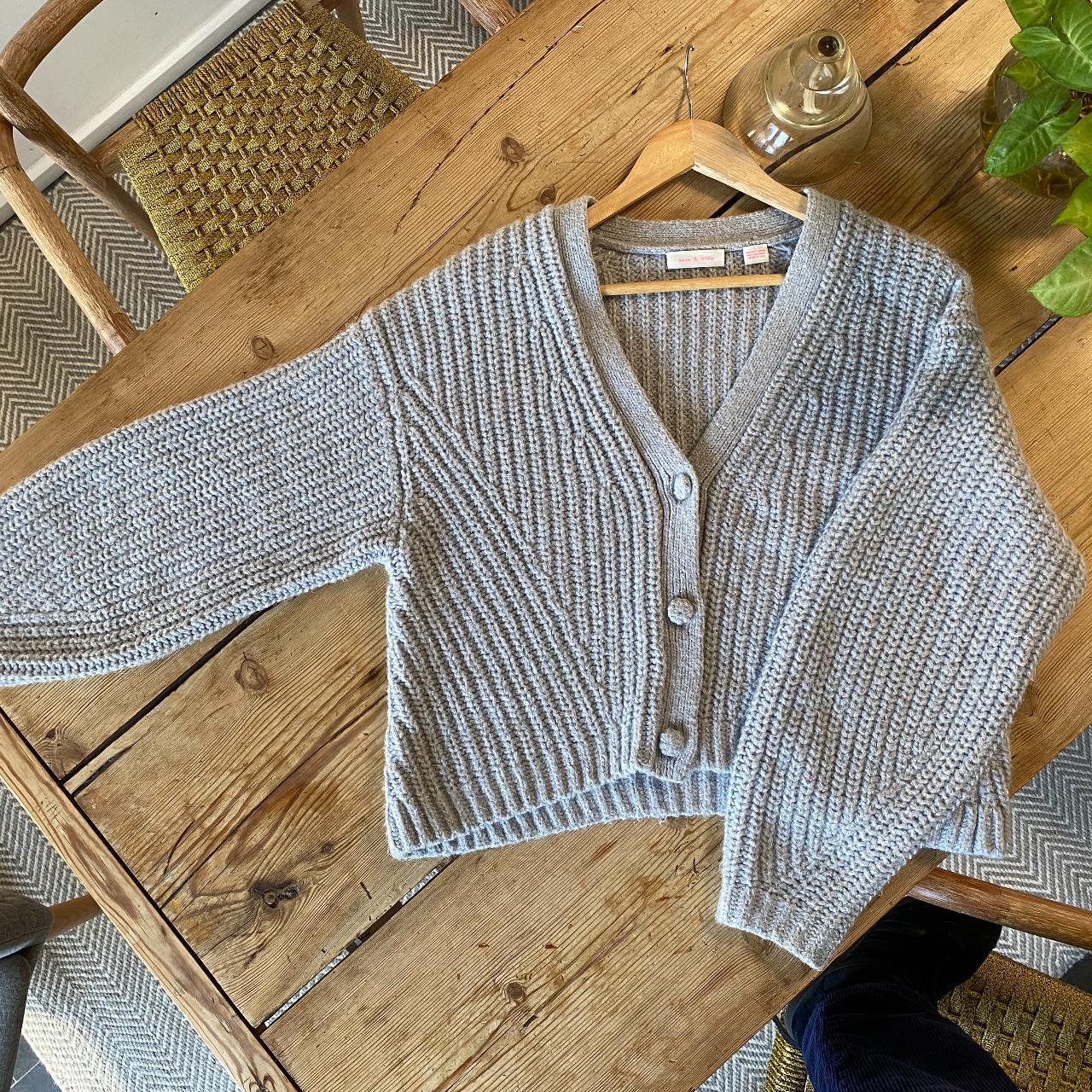 Sass & Bide 'Adore You' Grey Cardigan. Sz S. Cable... - Depop