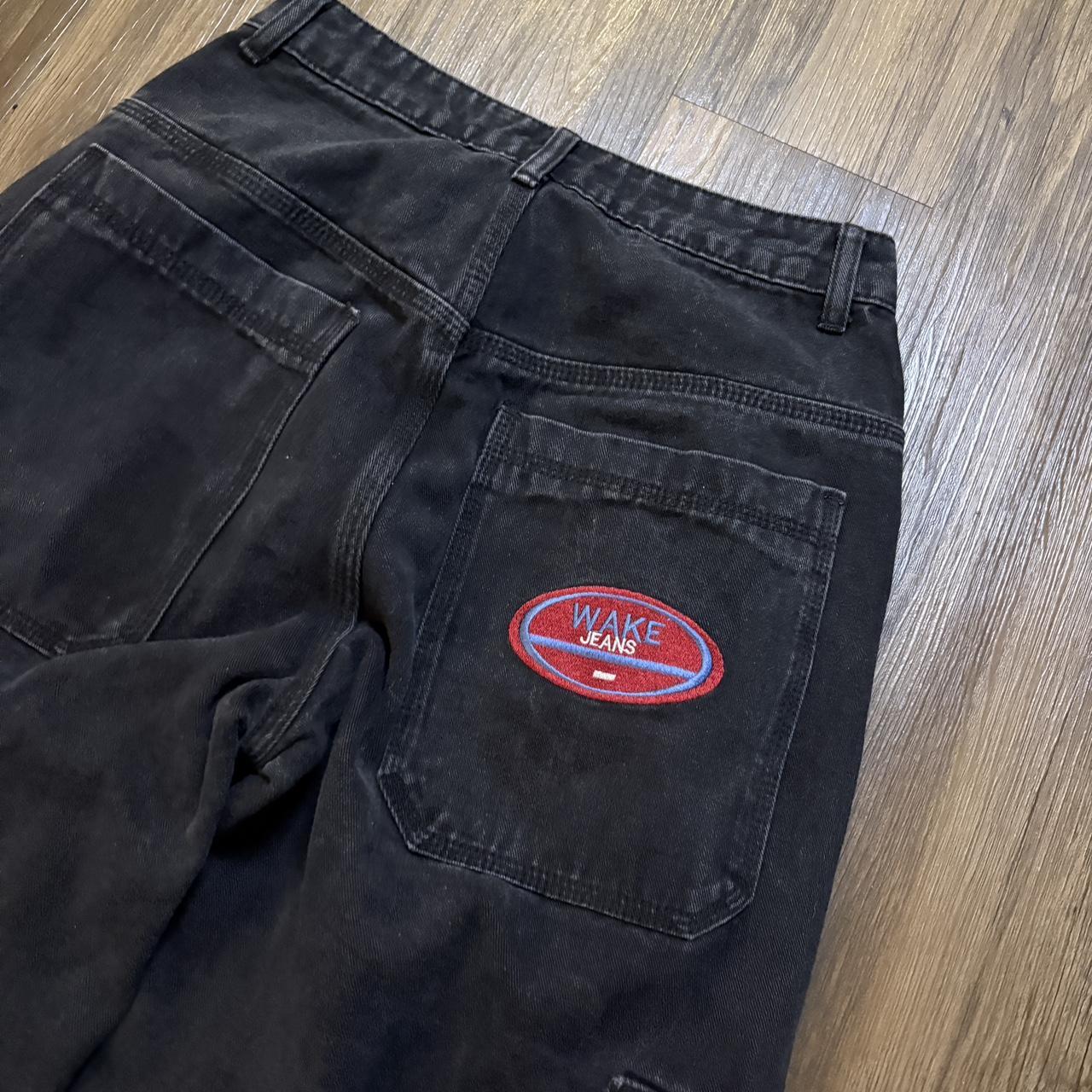 Y2K Wake Jeans baggy deep pockets denim size... | Depop
