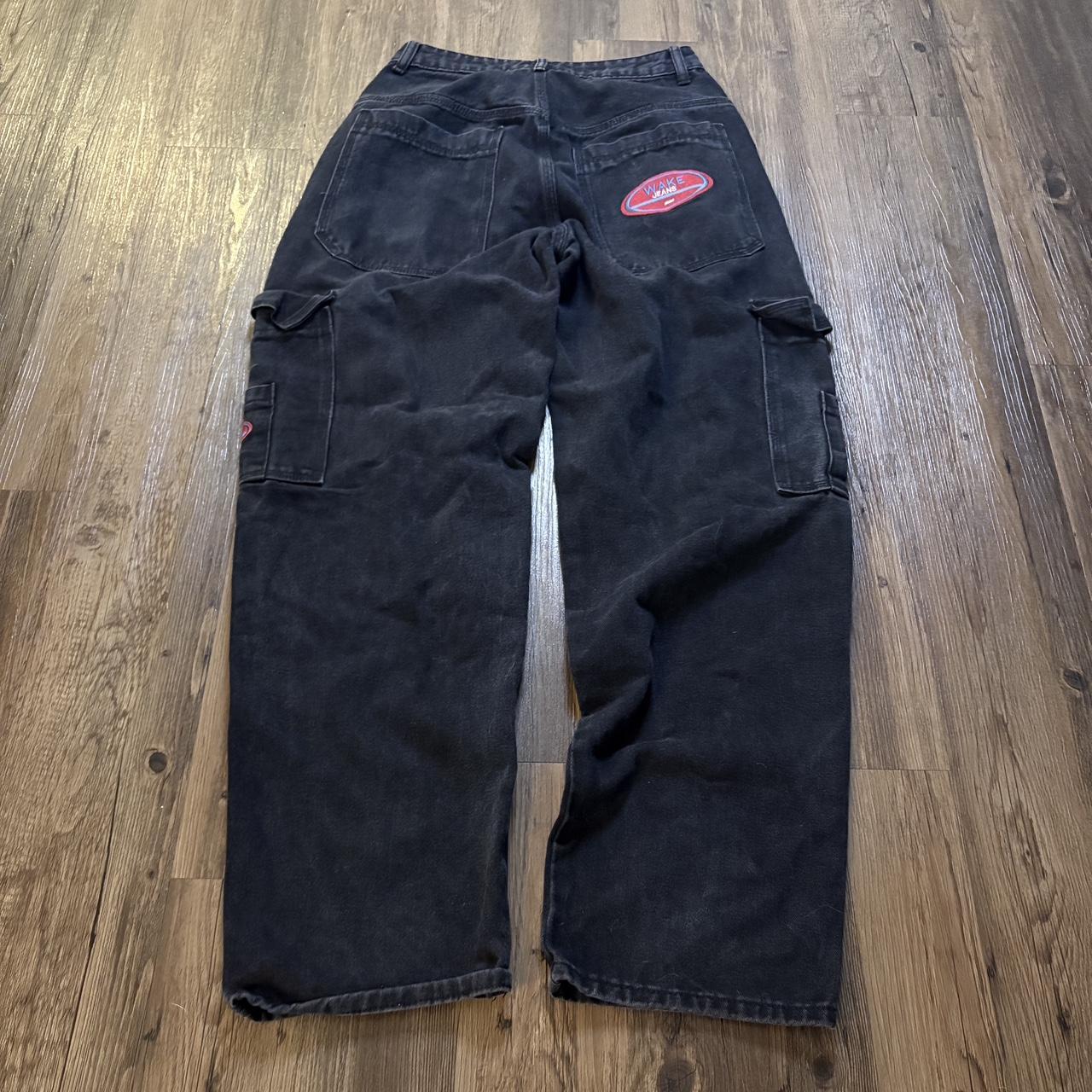 Y2K Wake Jeans baggy deep pockets denim size... | Depop
