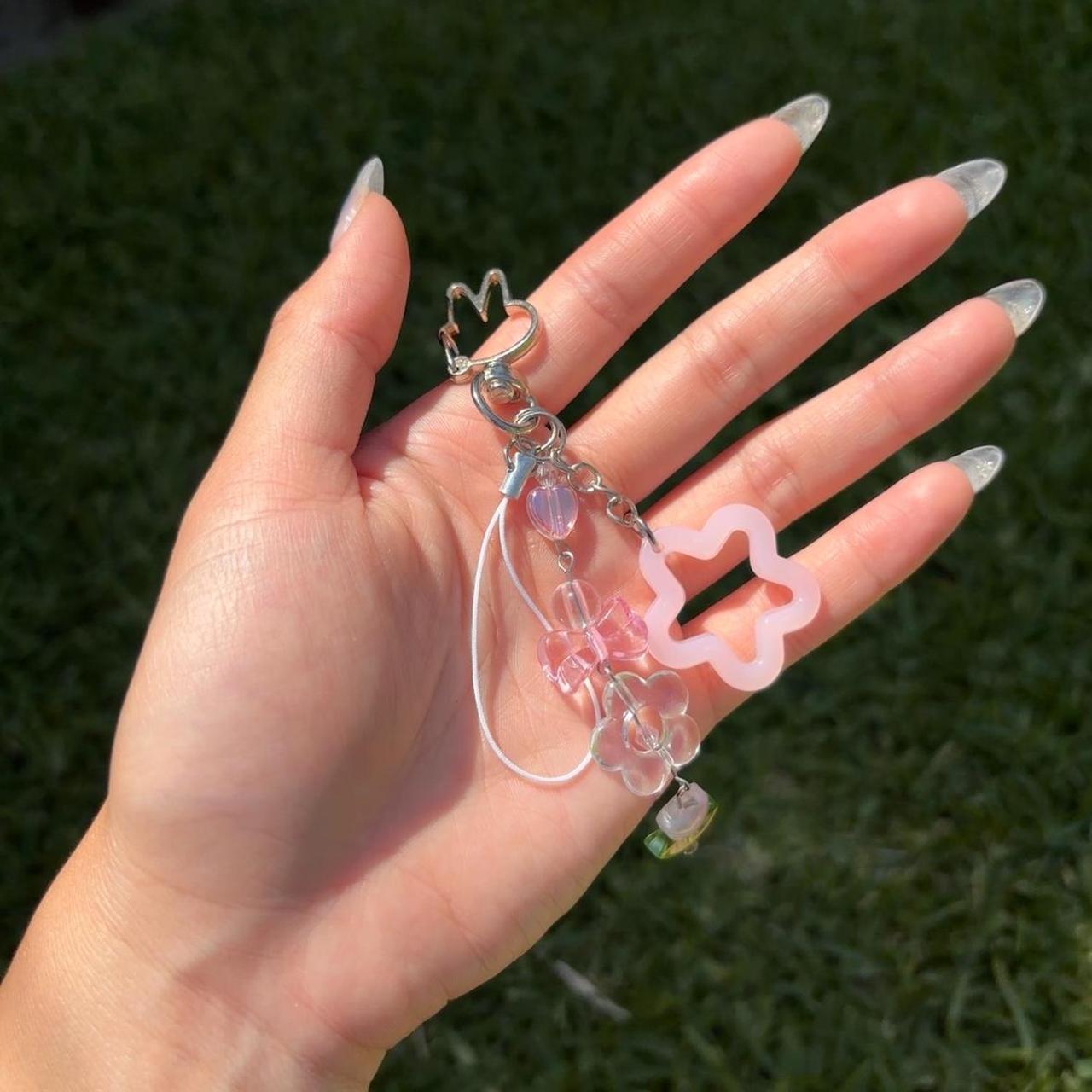 tulip bunny keychain !! made to order and can be... - Depop