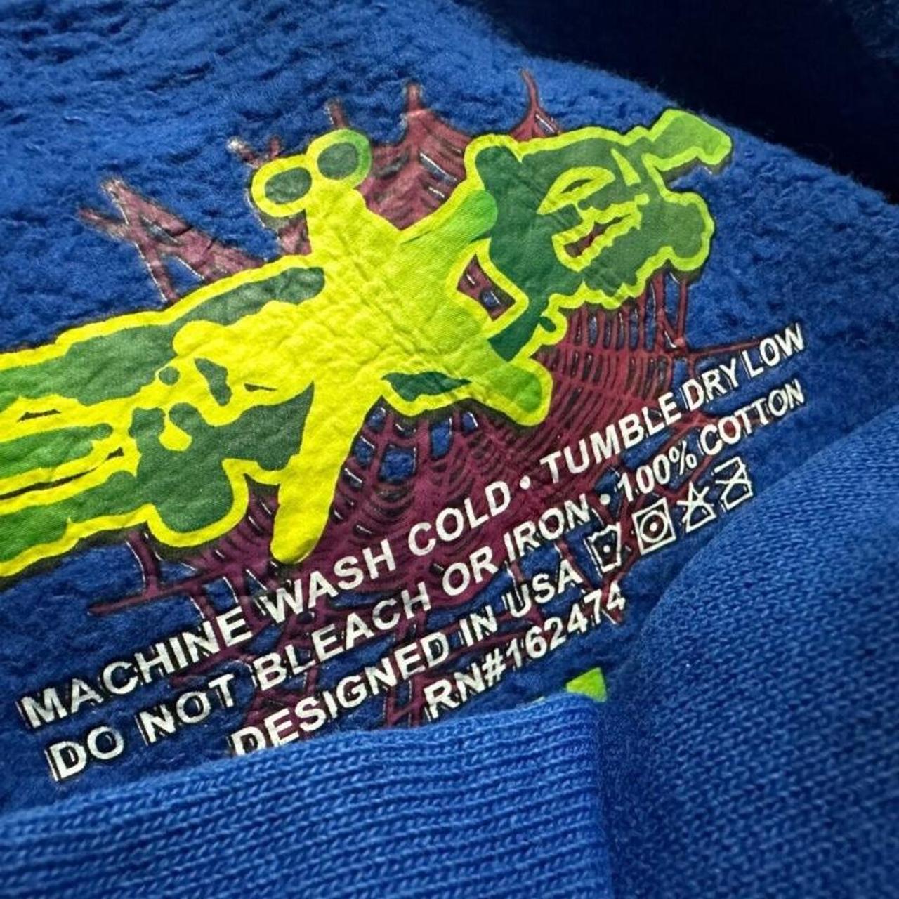 Blue Spider Hoodie Depop