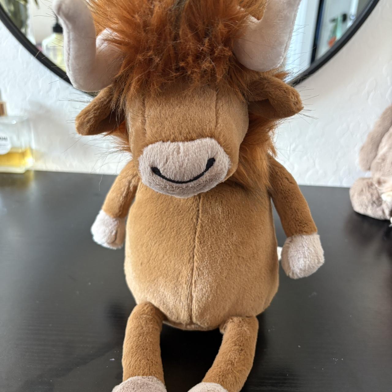 Jellycat brown and cream bull plush toy #stuffedanimals | Depop