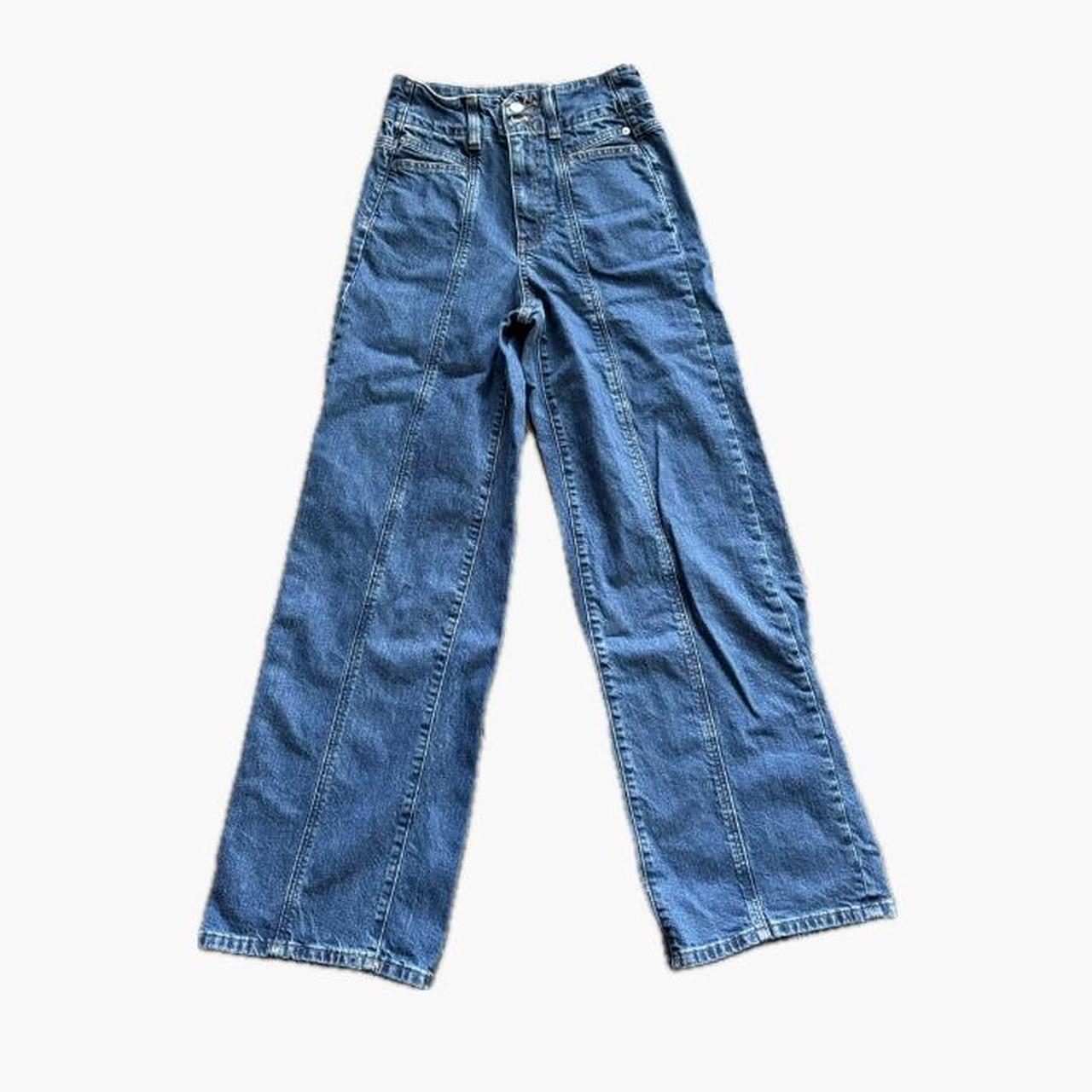 High rise wide leg jeans Universal thread Size 4... | Depop