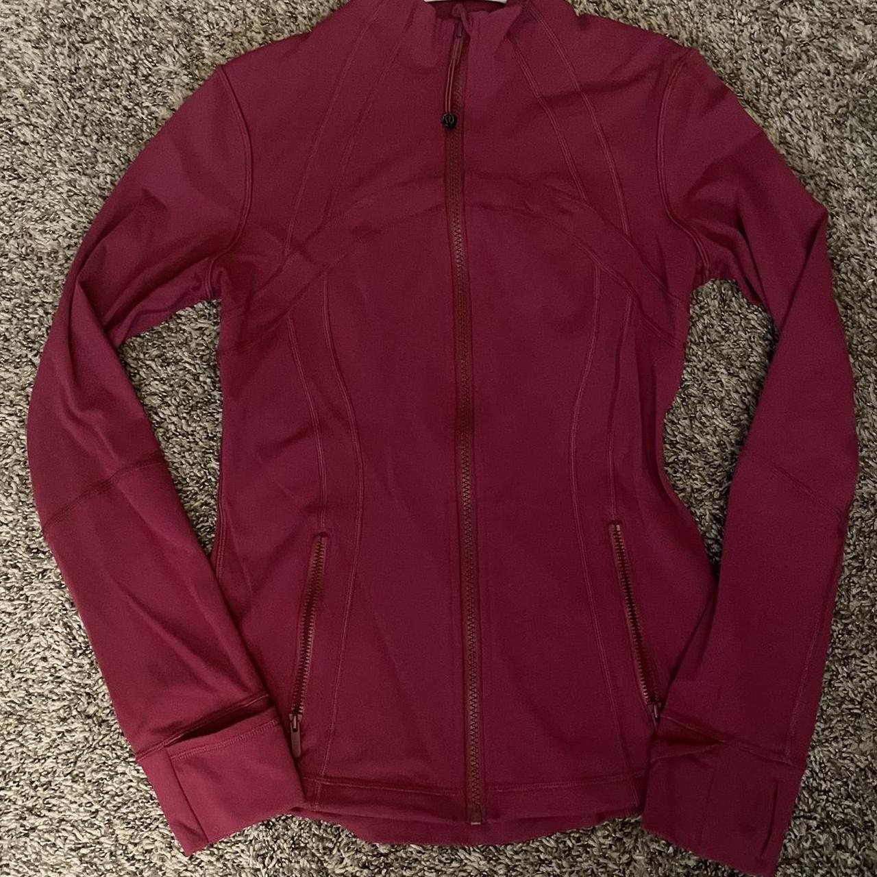 Lululemon Pomegranate Define Jacket NEVER WORN Size 6 - Depop
