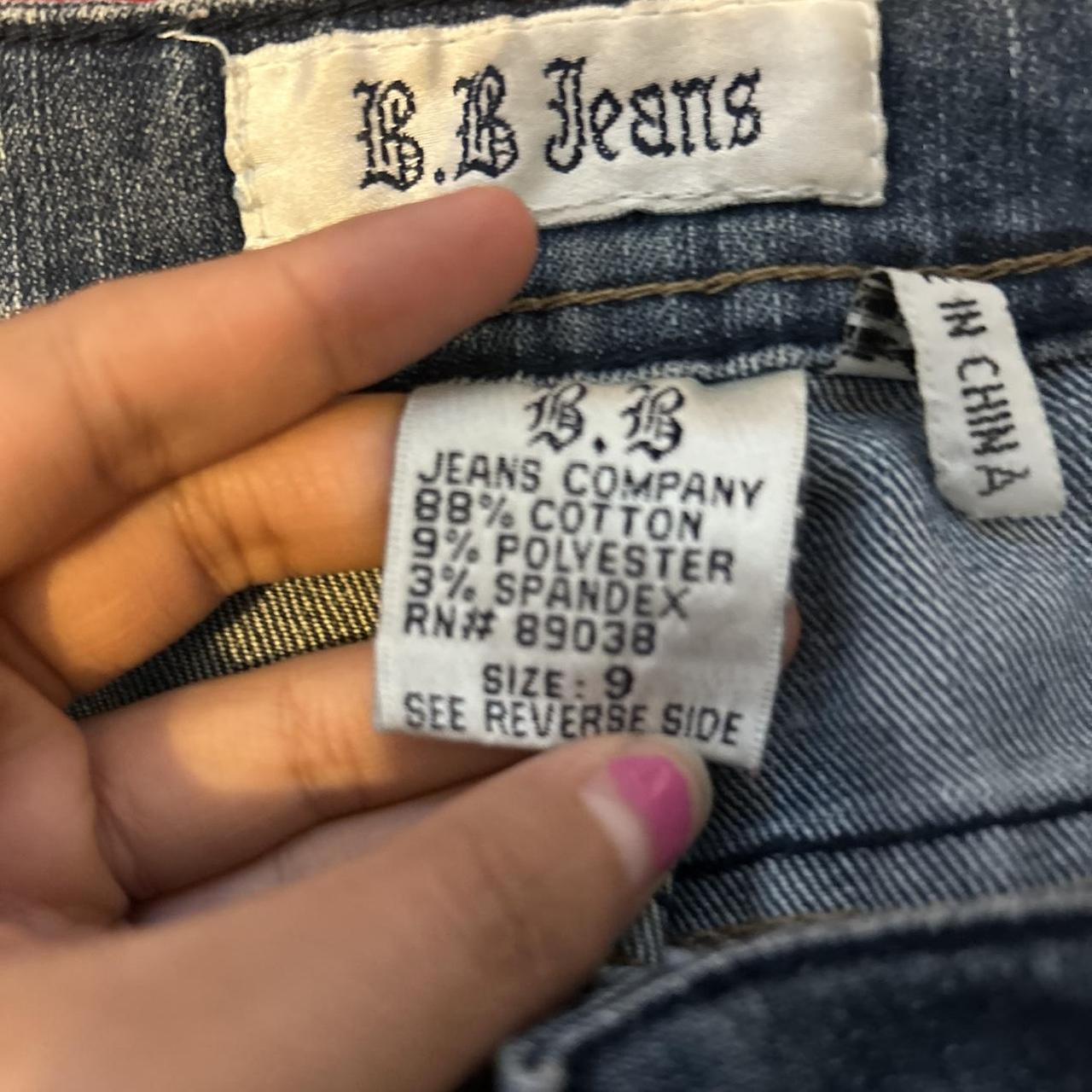 BB Jeans Leopard print jeans with rhinestones (some... - Depop