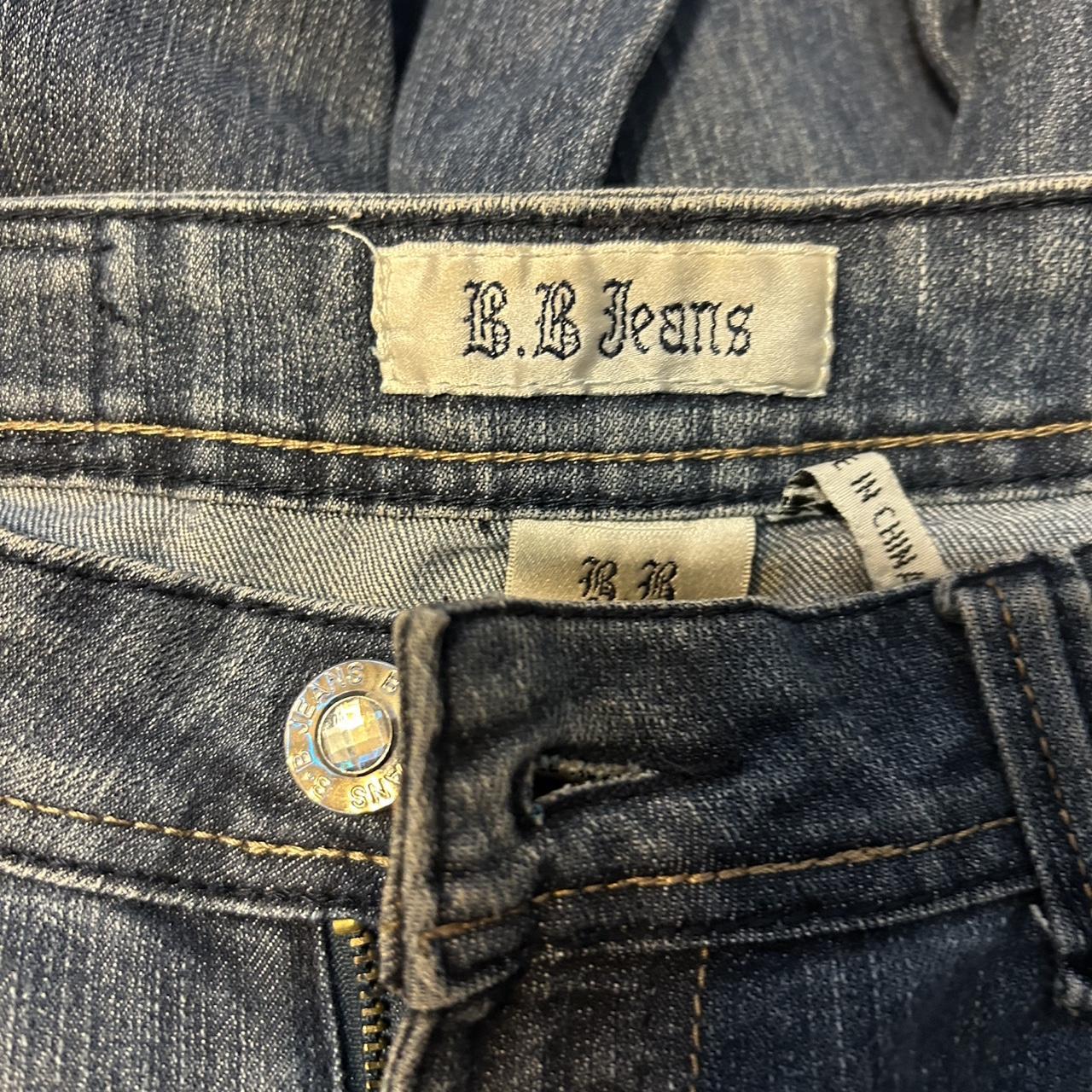 BB Jeans Leopard print jeans with rhinestones (some... - Depop