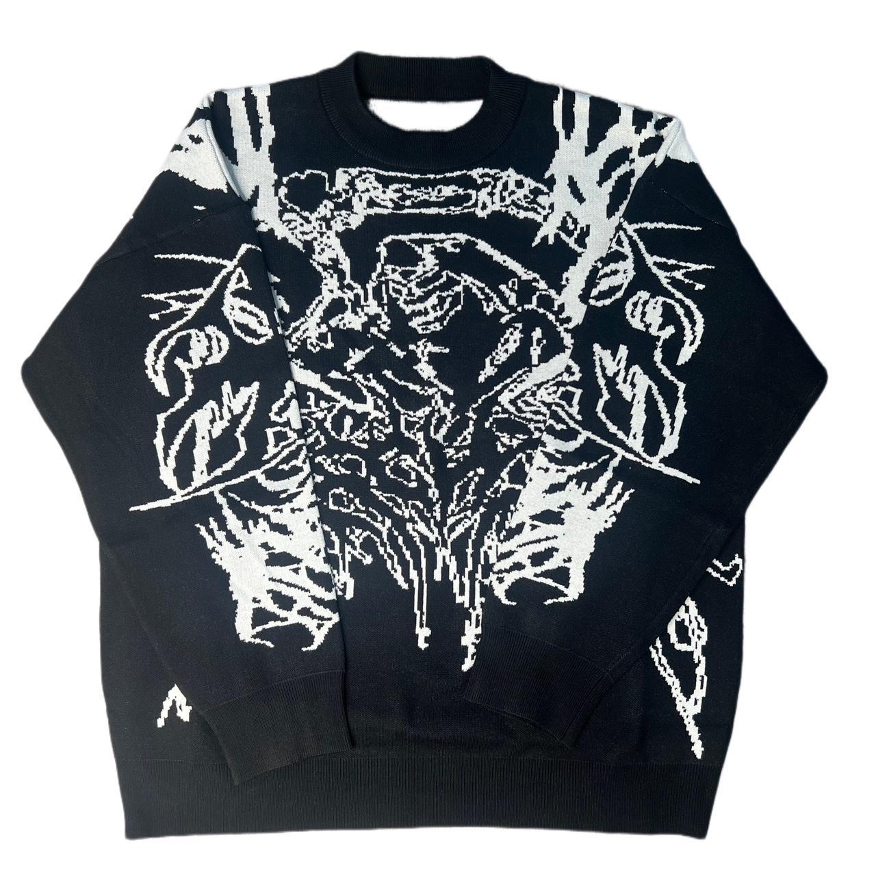 grim reaper cyber sigil sweater *price is firm* size... - Depop