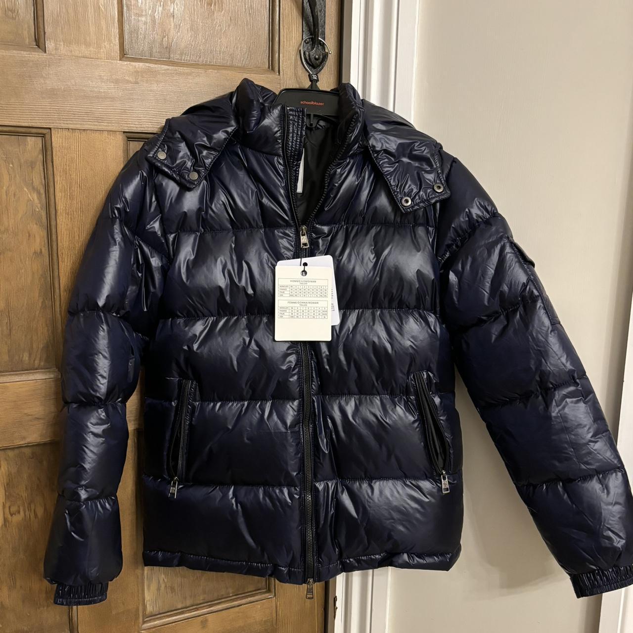 Moncler Maya Navy Blue Size 2 Brand new Rep - Depop