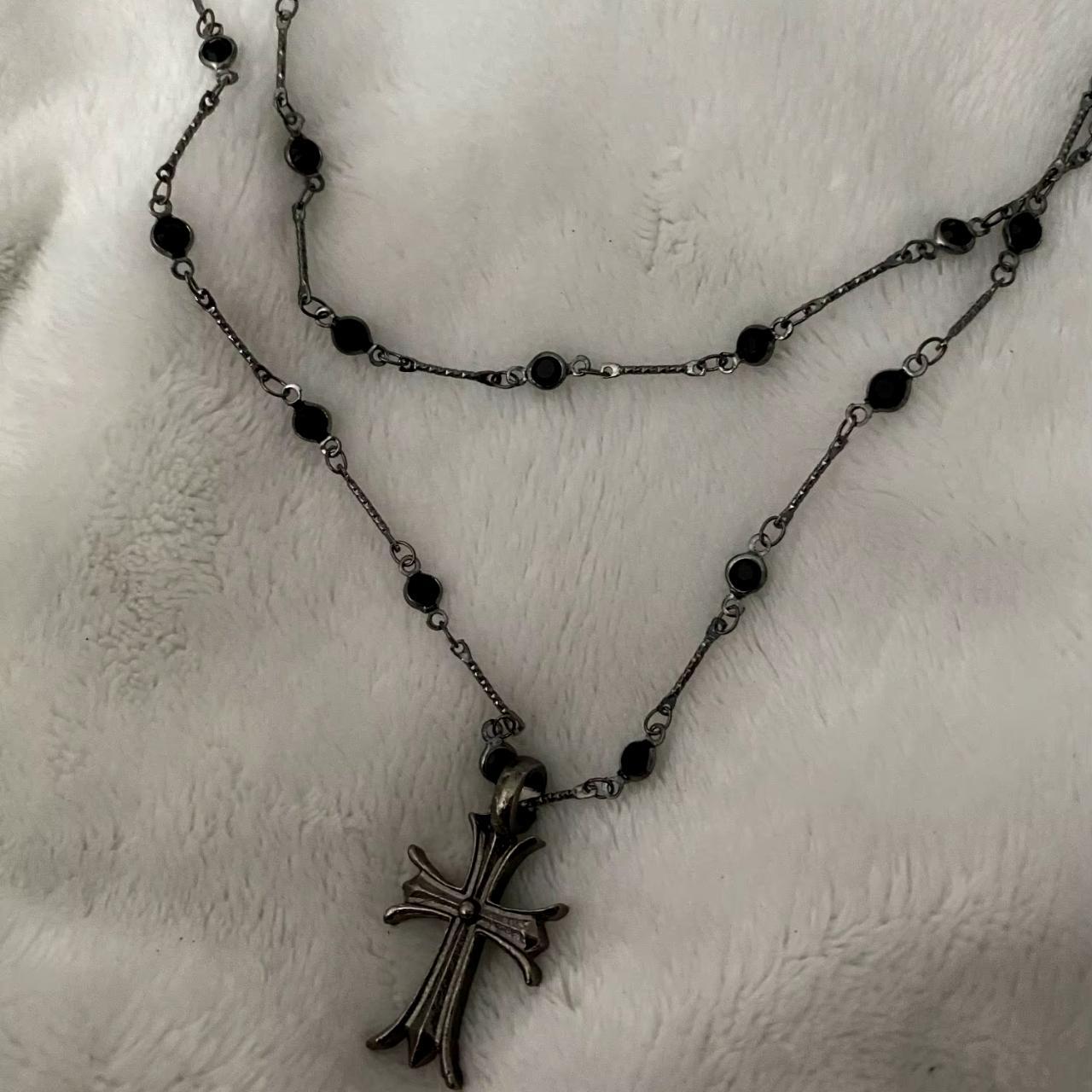 ⚡ Limited Edition Black & Silver Diablo Cross... | Depop