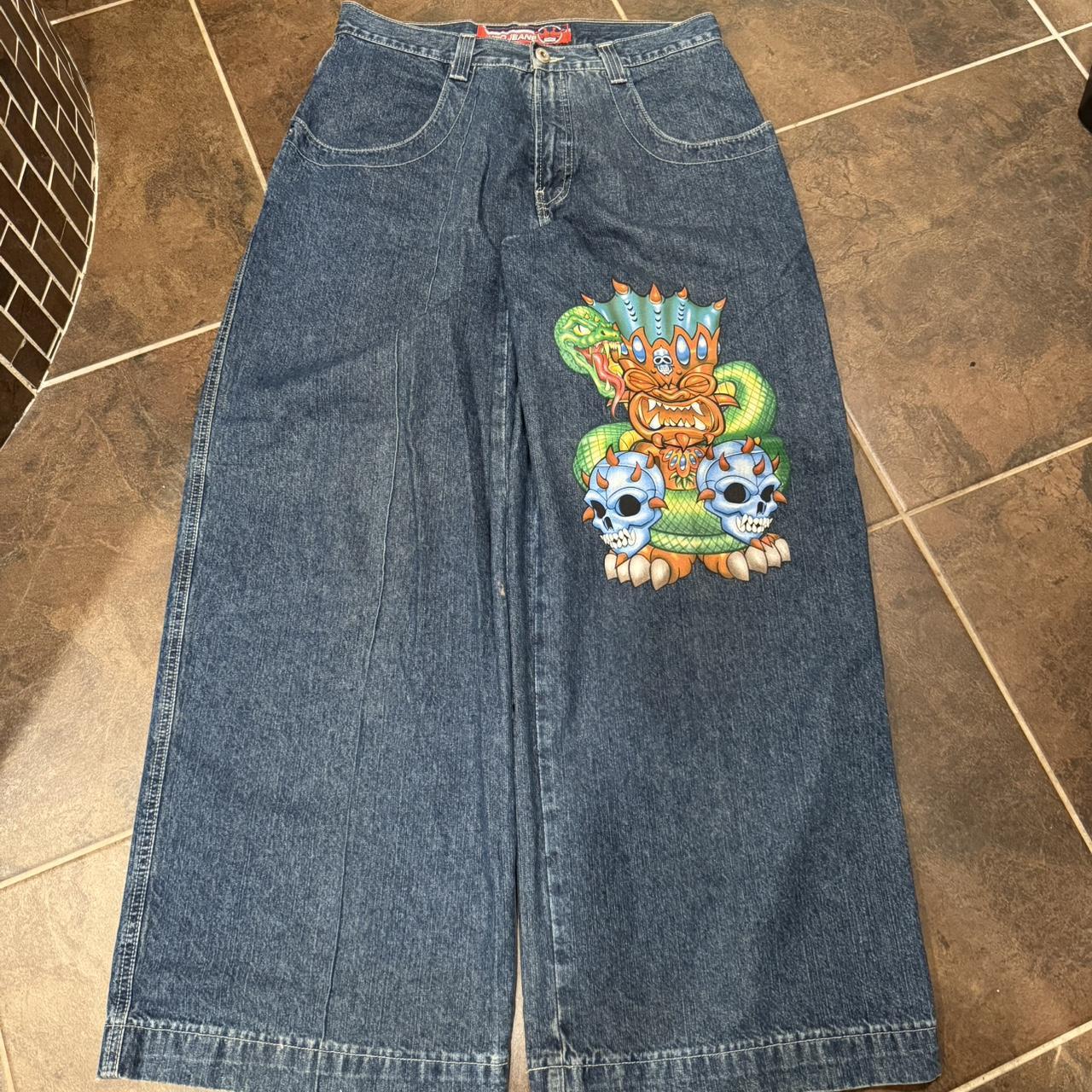34/32” JNCO Tiki Snakes Great condition - There is a... | Depop
