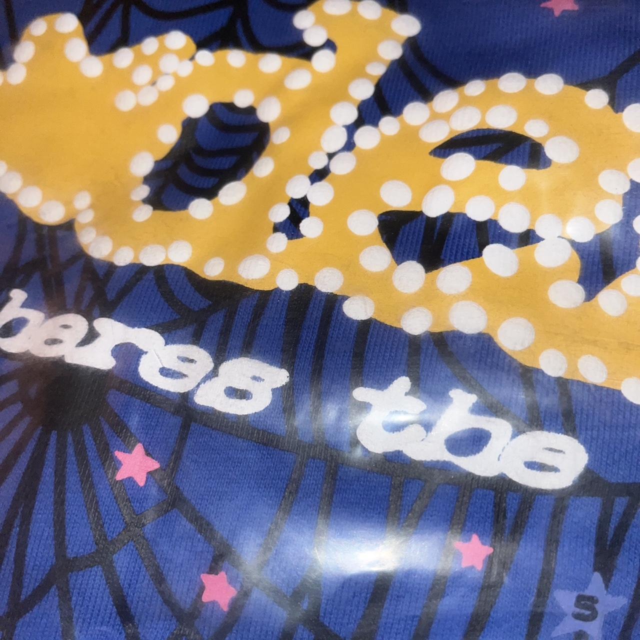 Spider hoodie Tc blue Size M - Depop