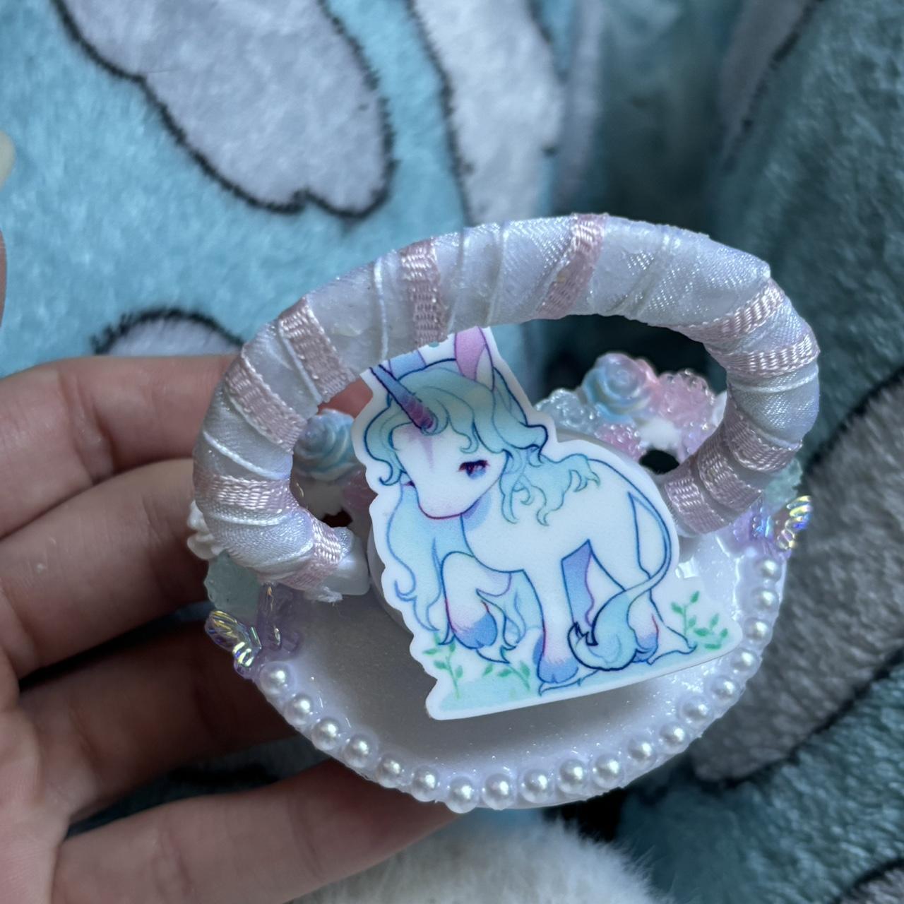 Flowers and pearl gem decorated pacifier- has... - Depop