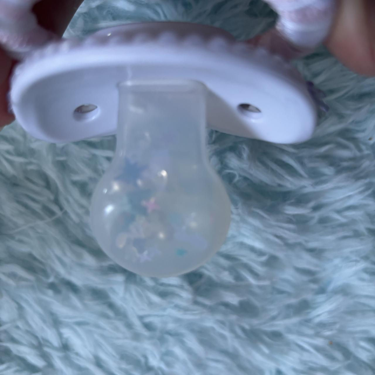 Flowers and pearl gem decorated pacifier- has... - Depop