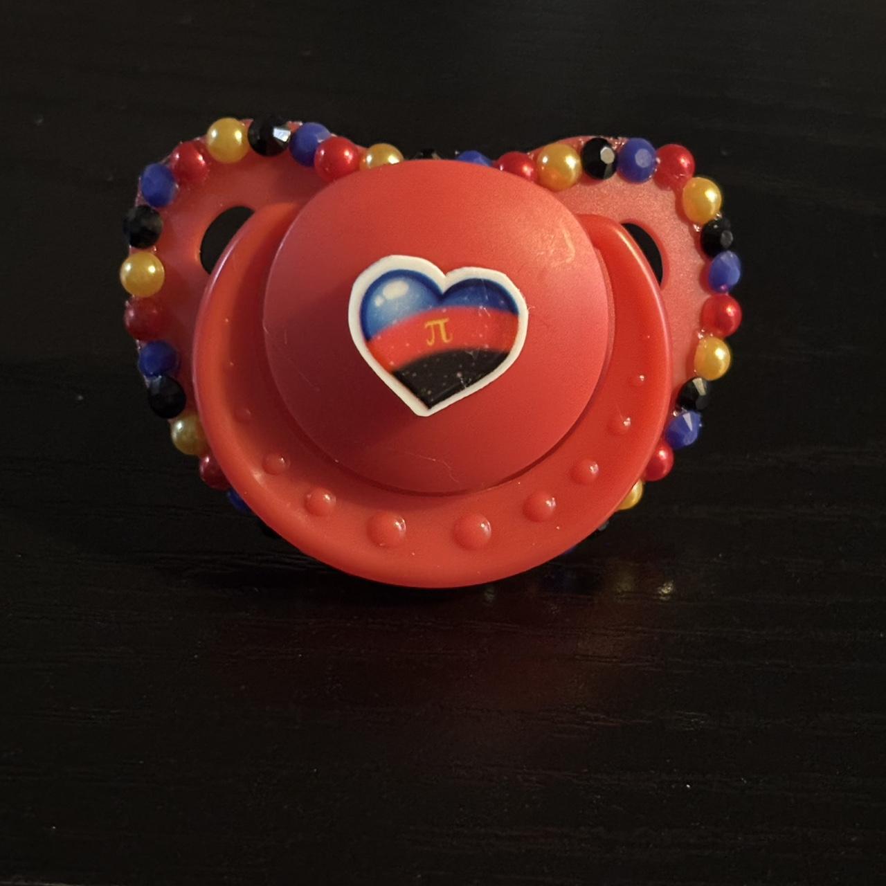 Poly adult deco pacifier #littlespace #agere... | Depop