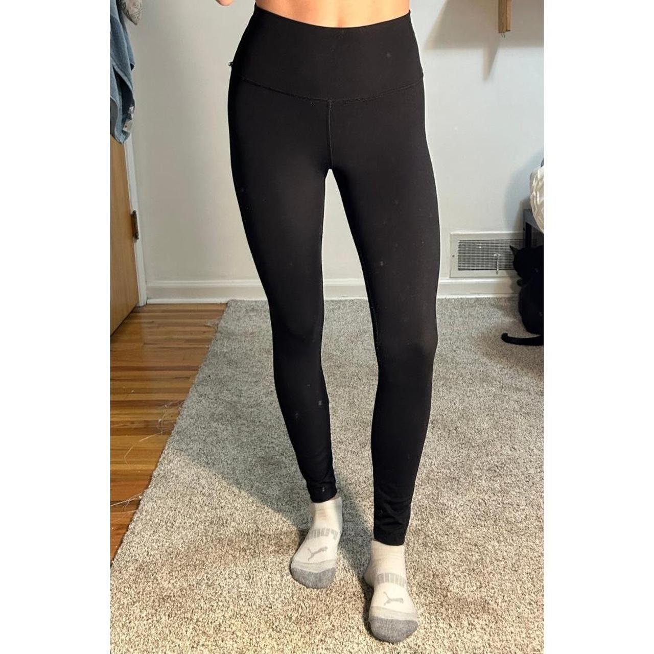 Black Lululemon dupes. Slight pilling in the seams... | Depop