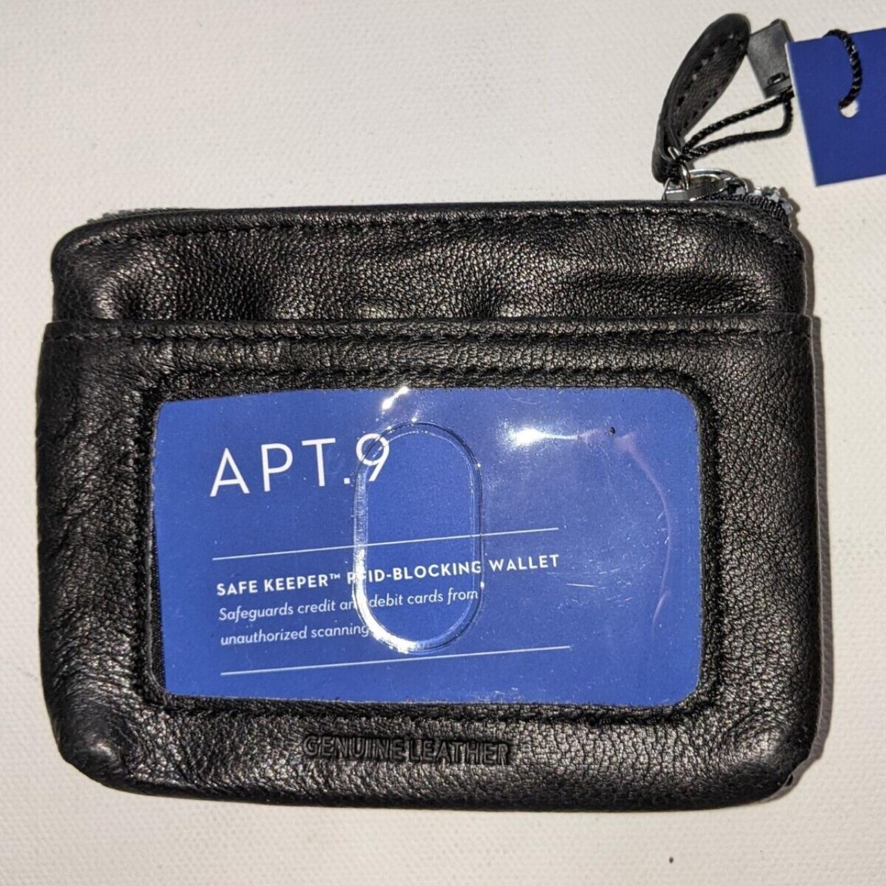 Apt 9 Safe-keeper RFID Blocking Wallet Black Unisex... - Depop
