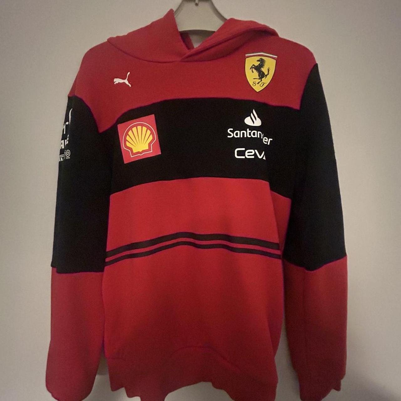 11-12yr official Ferrari merch hoodie, hardly worn - Depop