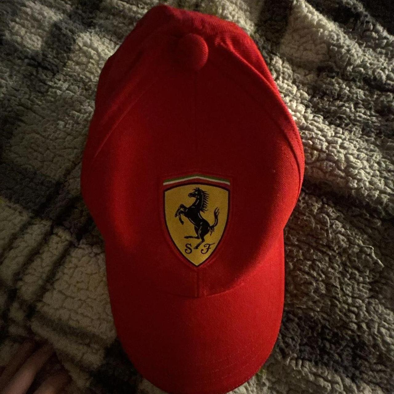 Official Ferrari merch cap, worn a few times - Depop