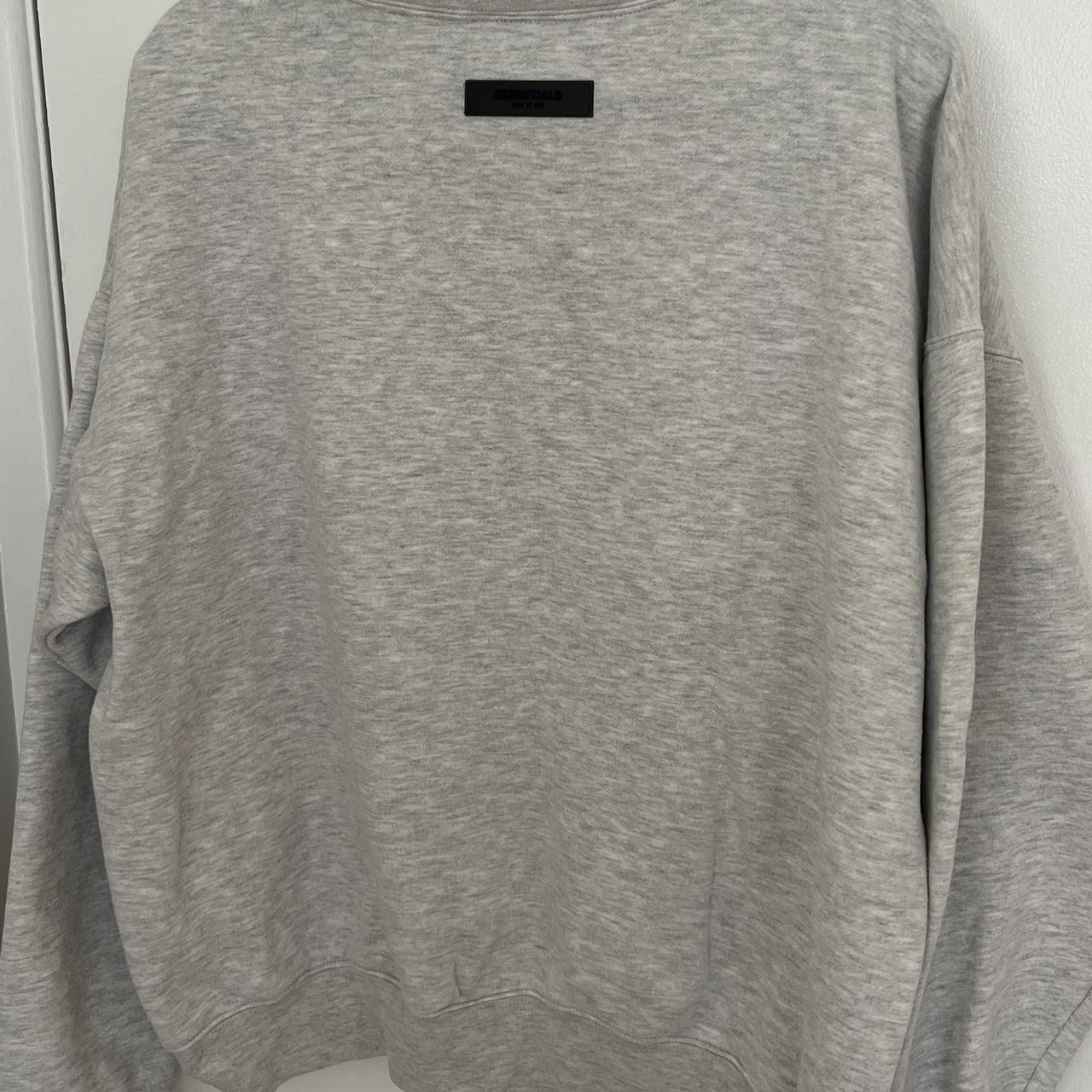 Essentials mock neck crew, oatmeal. Worn about 3 times - Depop