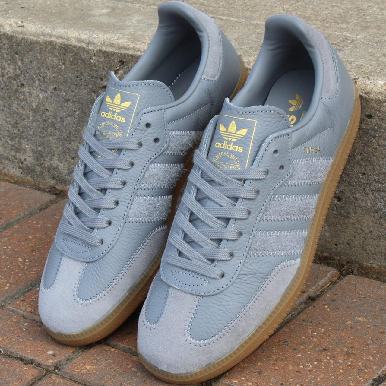 Adidas Samba Grey - Depop