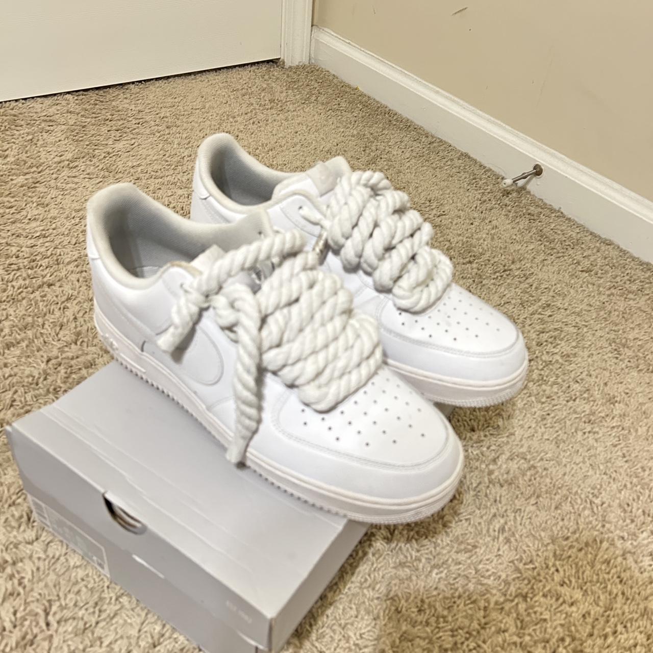 Rope laced AF1, No damages, good to wear. - Depop