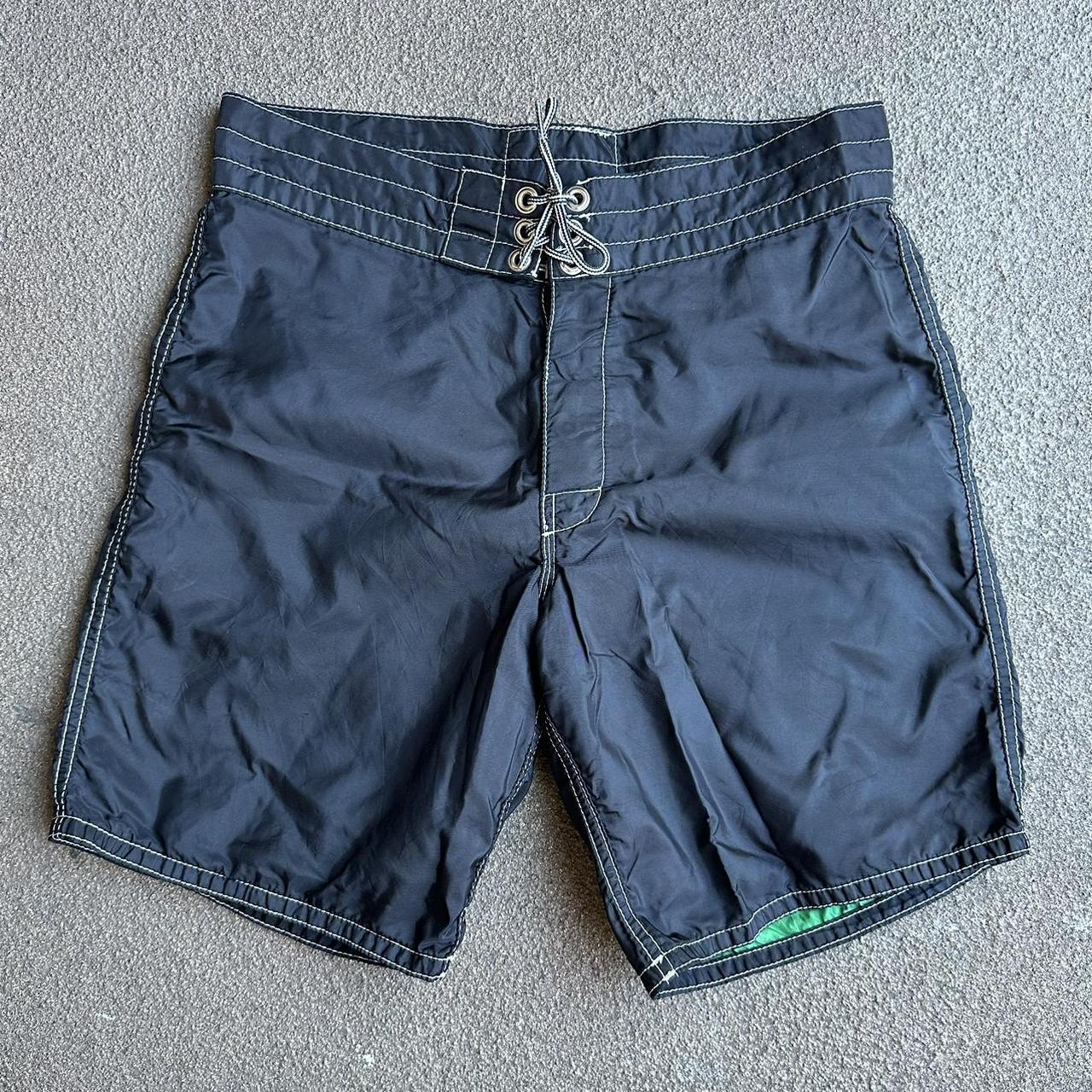 Vintage black Birdwell Beach Britches board shorts /... - Depop
