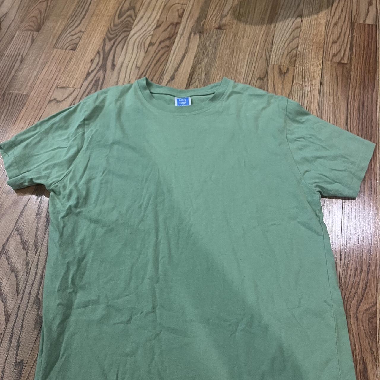 Large Plain green t shirt True color seen with tag - Depop