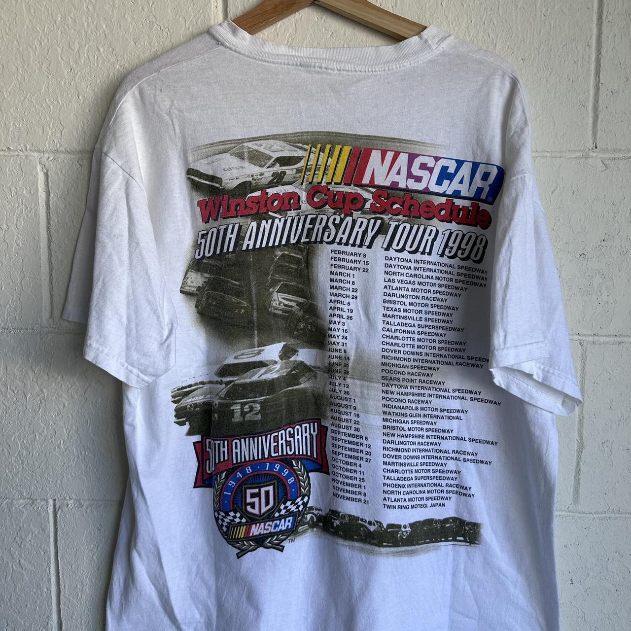 Vintage 1998 NASCAR 50th anniversary shirt Made in... - Depop